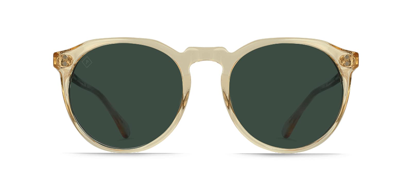Raen Remmy 49 Polarized Round Sunglasses, Champagne Crystal, 49 mm