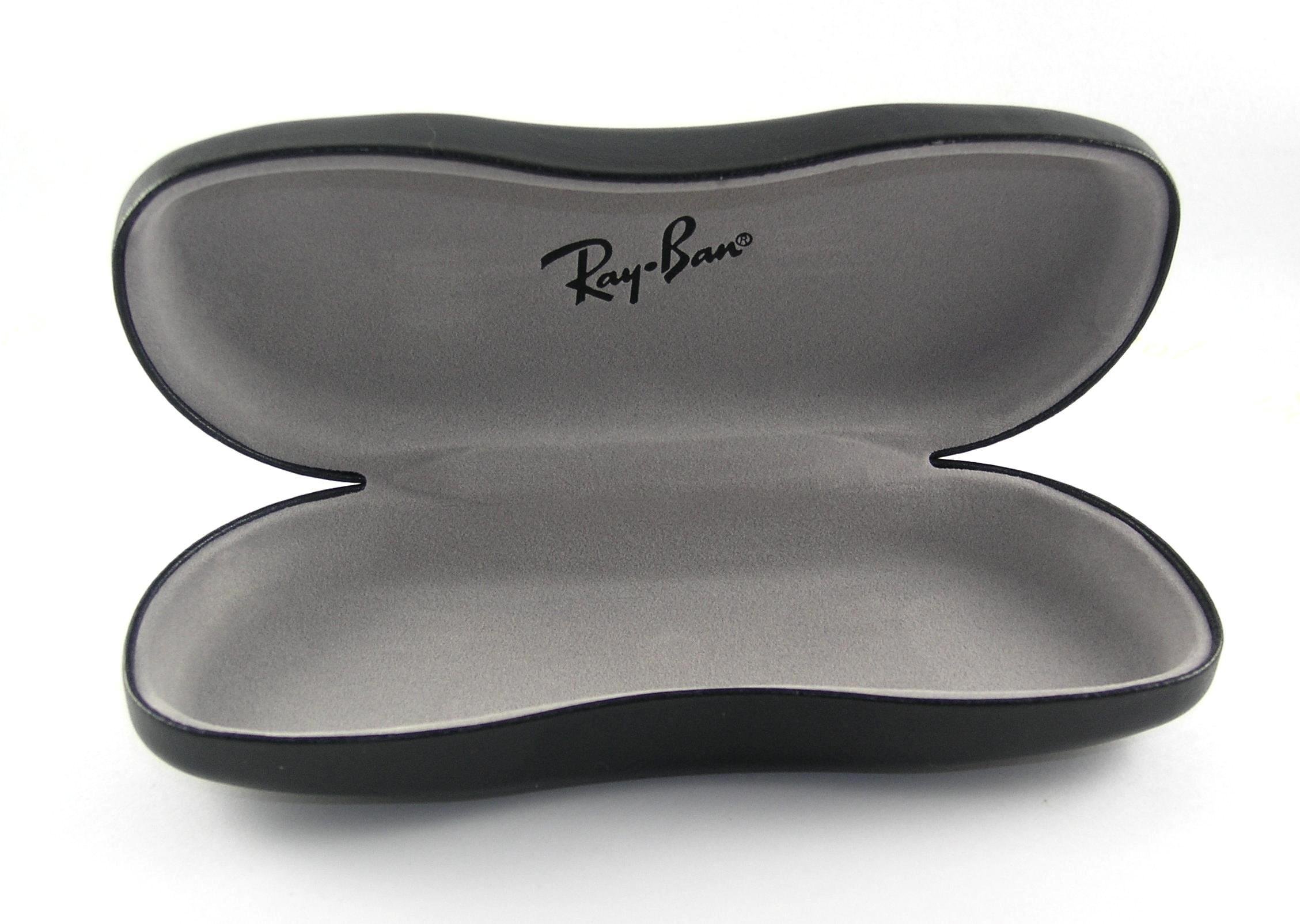 Ray-Ban Cases - Eyeglass Black Semi-Gloss Hard (M), w/Cloth, 1pk