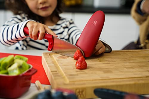 Zwilling 36550-101 Twinny, Red, 3.9 inches (100 mm), Children's Knife, Stainless Steel, Round Tip, Safety