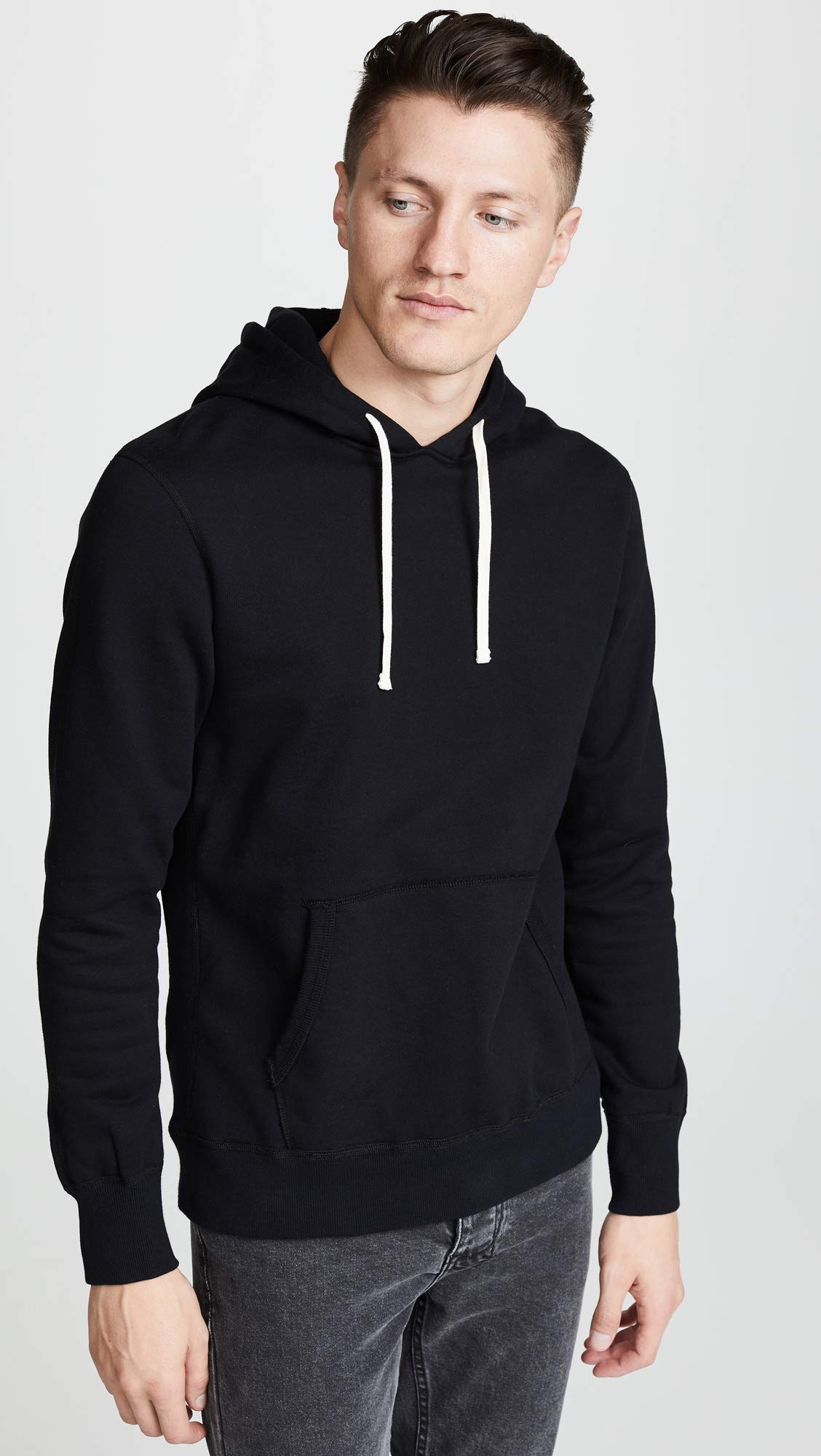 Reigning Champ Men's Midweight Terry Slim Hoodie, Heather Grey, M