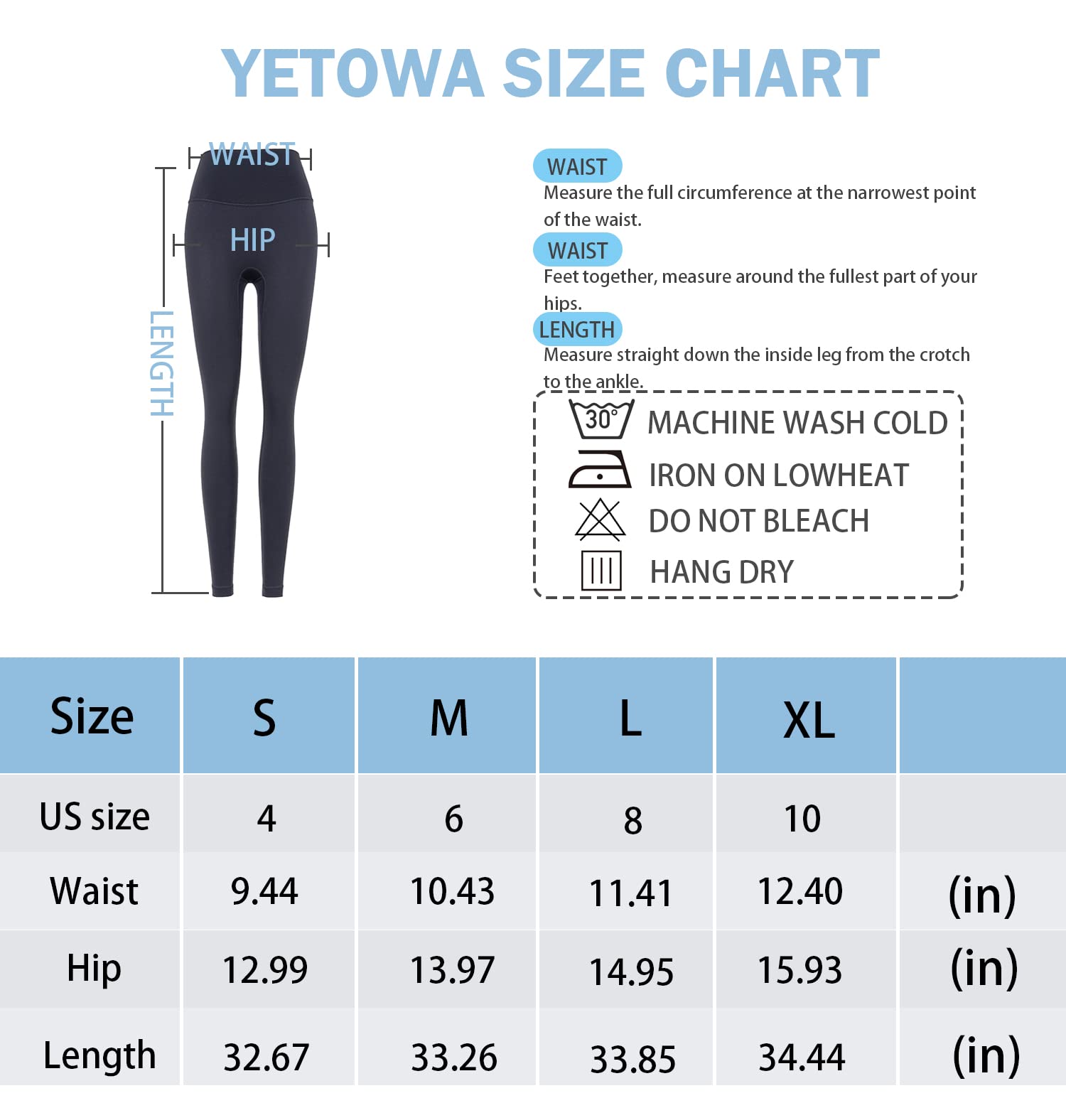 YETOWA High Waisted Leggings for Women- Soft Tummy Control Slimming Yoga Pants for Workout Running Black