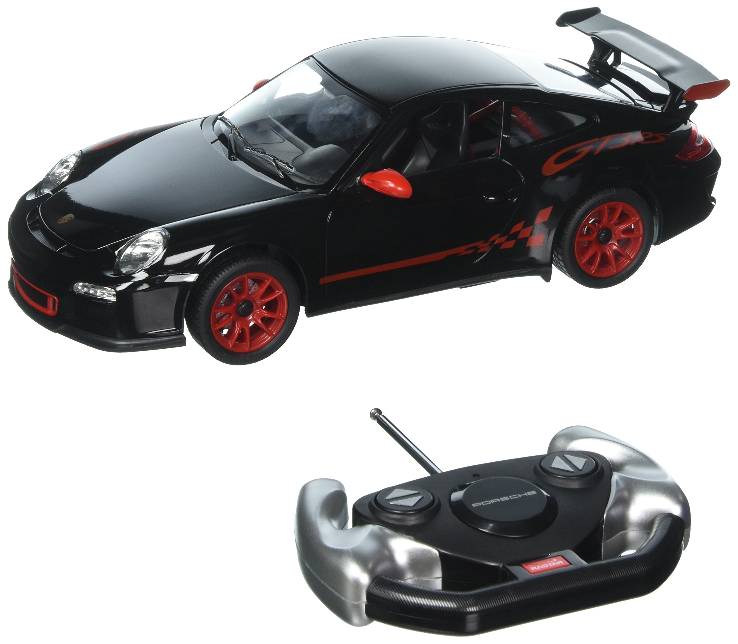 Radio Remote Control Car 1/14 Scale Porsche 911 GT3 RS RC RTR Black by RASTAR