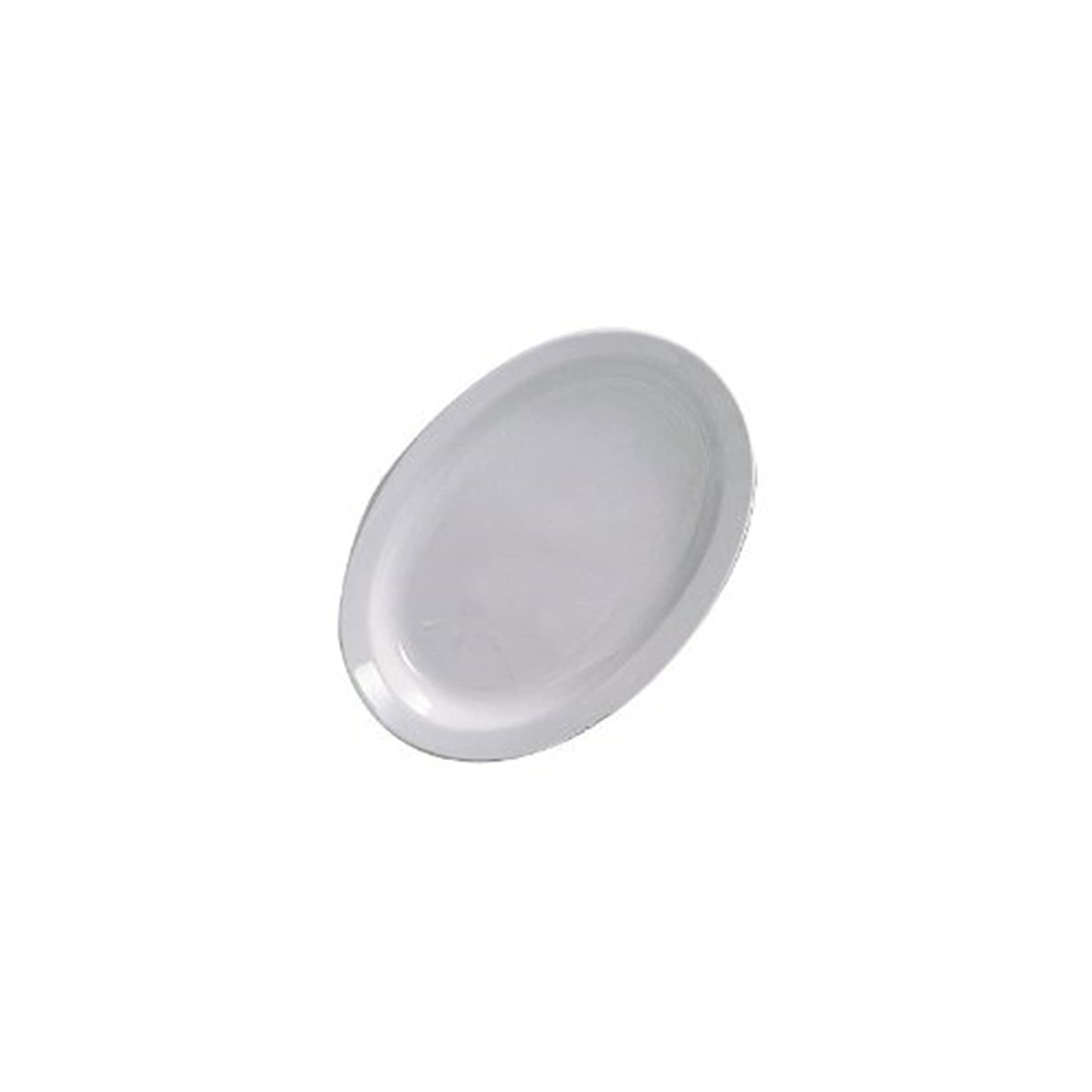 Thunder Group NS512W 12-Pack Narrow Rim Platter, 11-1/2 by 8-Inch, White