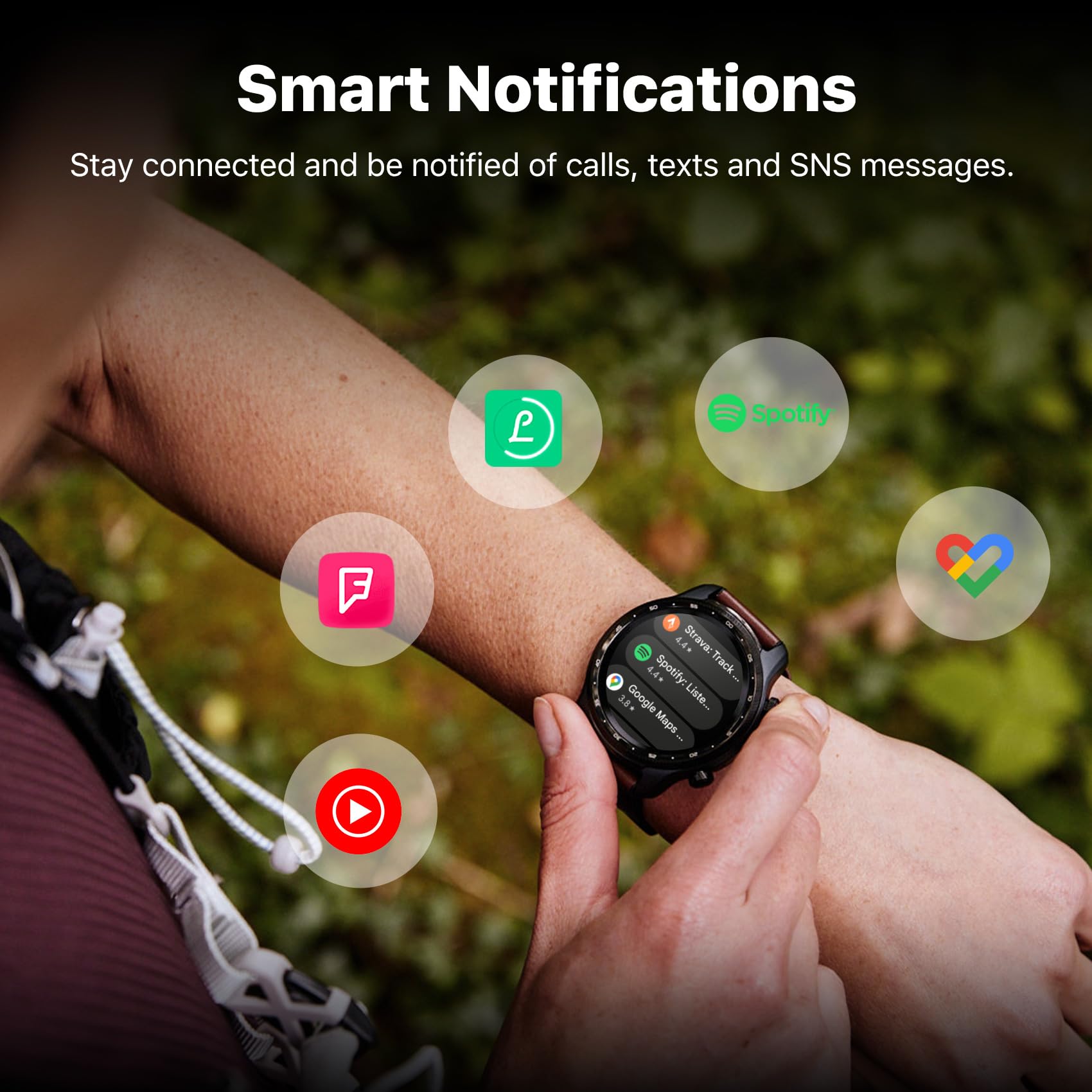 Ticwatch Pro 3 Ultra GPS Smartwatch Qualcomm SDW4100 and Mobvoi Dual Processor System Wear OS Smart Watch for Men Fatigue Assessment 3-45 Days Battery NFC Mic Speaker iOS Android Compatible
