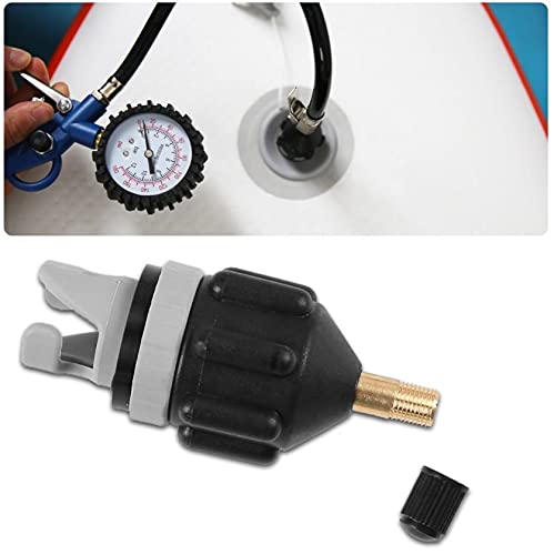 WHITEBARK Outdoors Inflatable Boat SUP Pump Adaptor with Standard Conventional Air Valve Attachment for Fast Inflation. SUP, Inflatable Raft, Inflatable Kayak