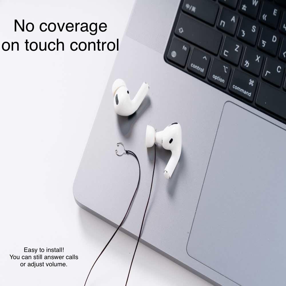 Podstring Anti-lost strap for Airpods Pro 1st generation and wireless in-ear earbuds (only double ear, not for Airpods Pro 2nd & 3rd) (white)