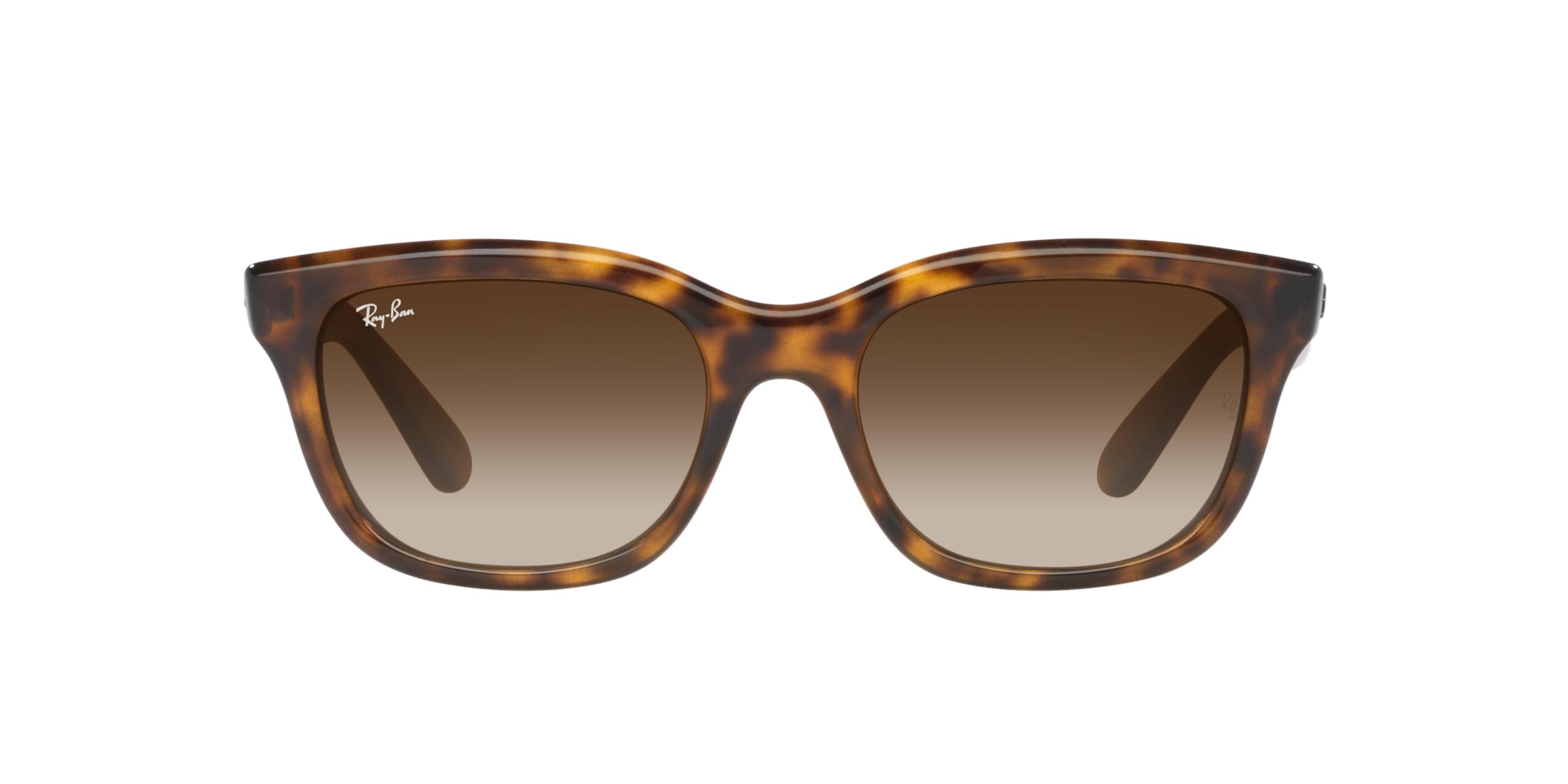 Ray-Ban RB4159 Polarized Square Sunglasses, Light Havana Frame/CRYstal Brown Lens, 55 mm