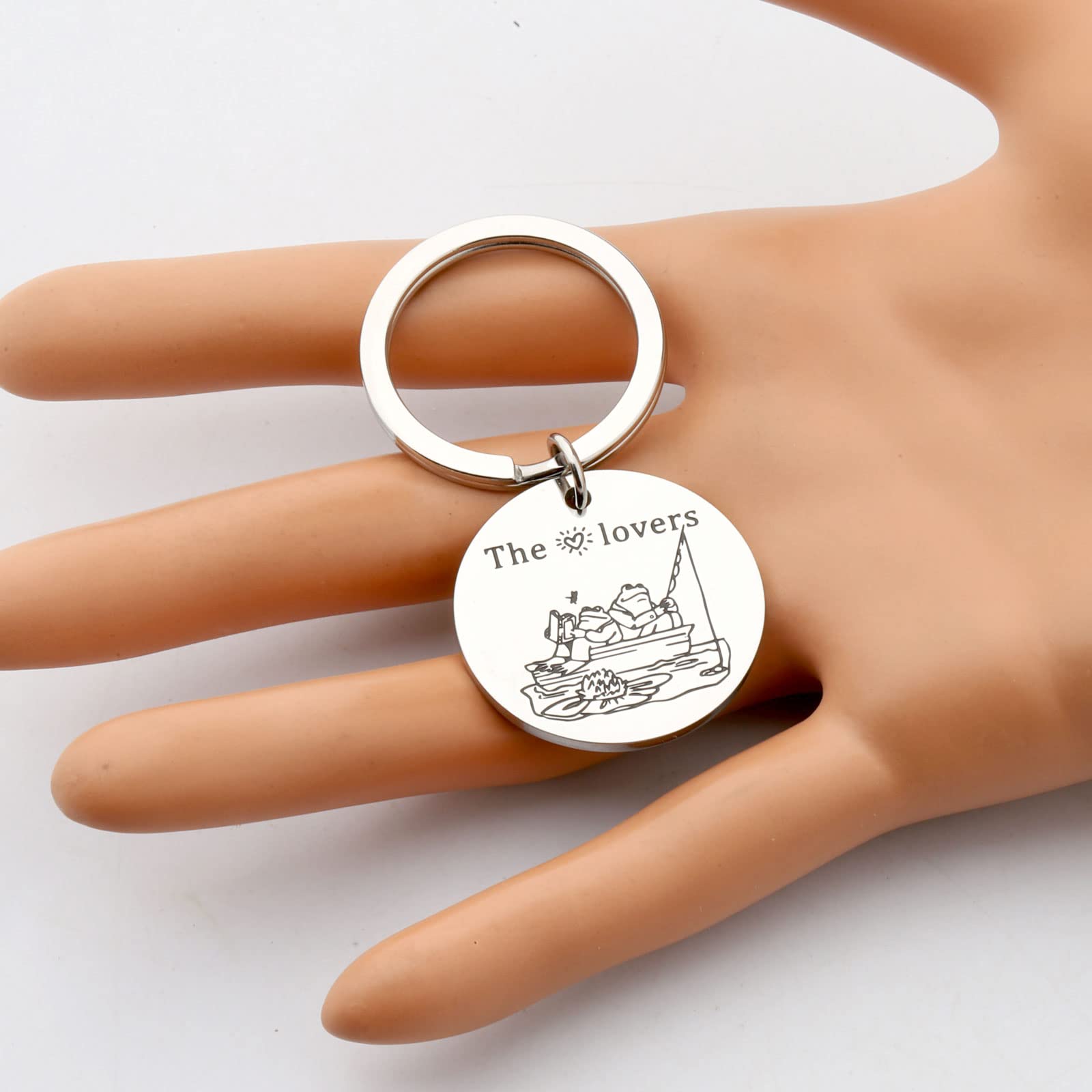 TIIMG Frog and Toad Lover Keychain the Lovers Gay Frog Gift Gay Toad Gift Lgbt Pride Gifts (The lovers)