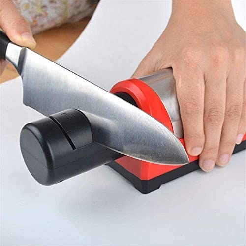 ZOUJIANGTAO Electric Sharpening Knives Uses Diamond Abrasives for Sharp Durable Edges, 3-Stage Electric Fast Knife Sharpener