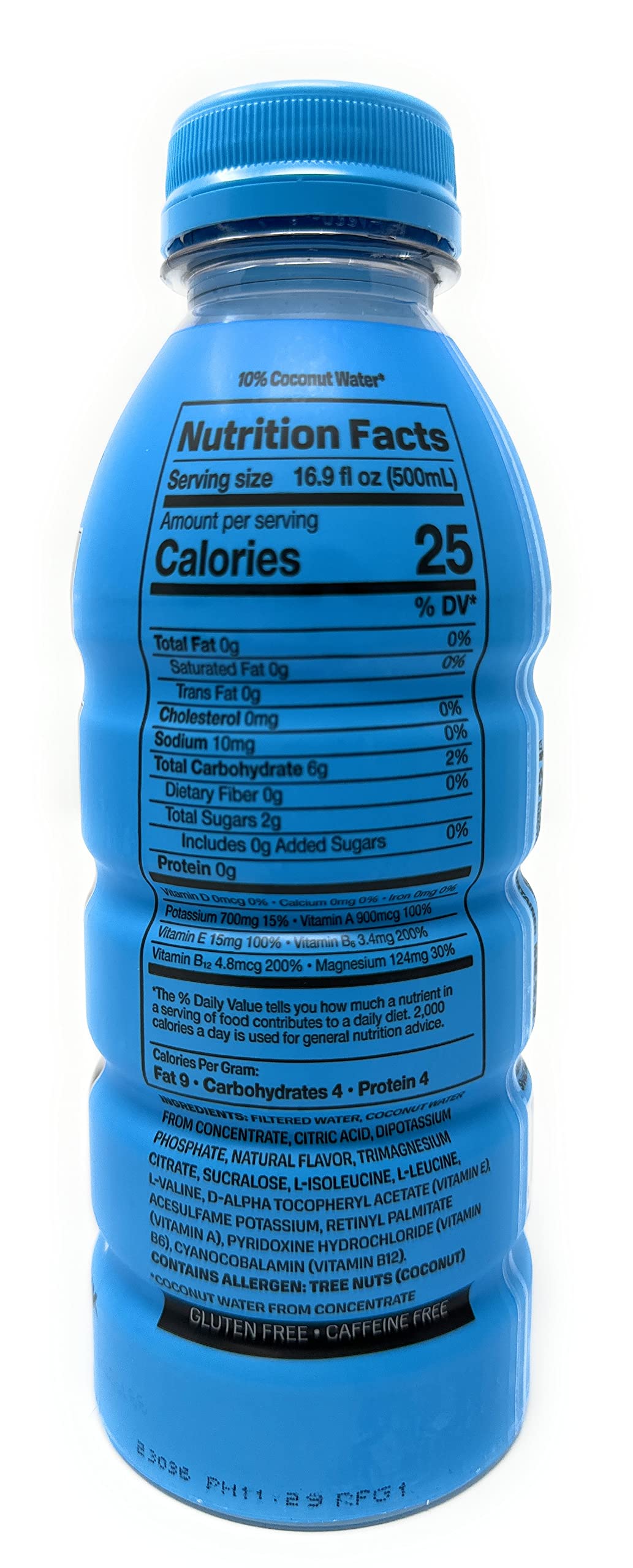 Prime Hydration Sports Drink Bundle - Electrolyte Beverage - Bundle contains three (3) Blue Raspberry Flavored Sports Drink - 16.9 Fl Oz (3 Pack). One (1) Sports Headband Included!