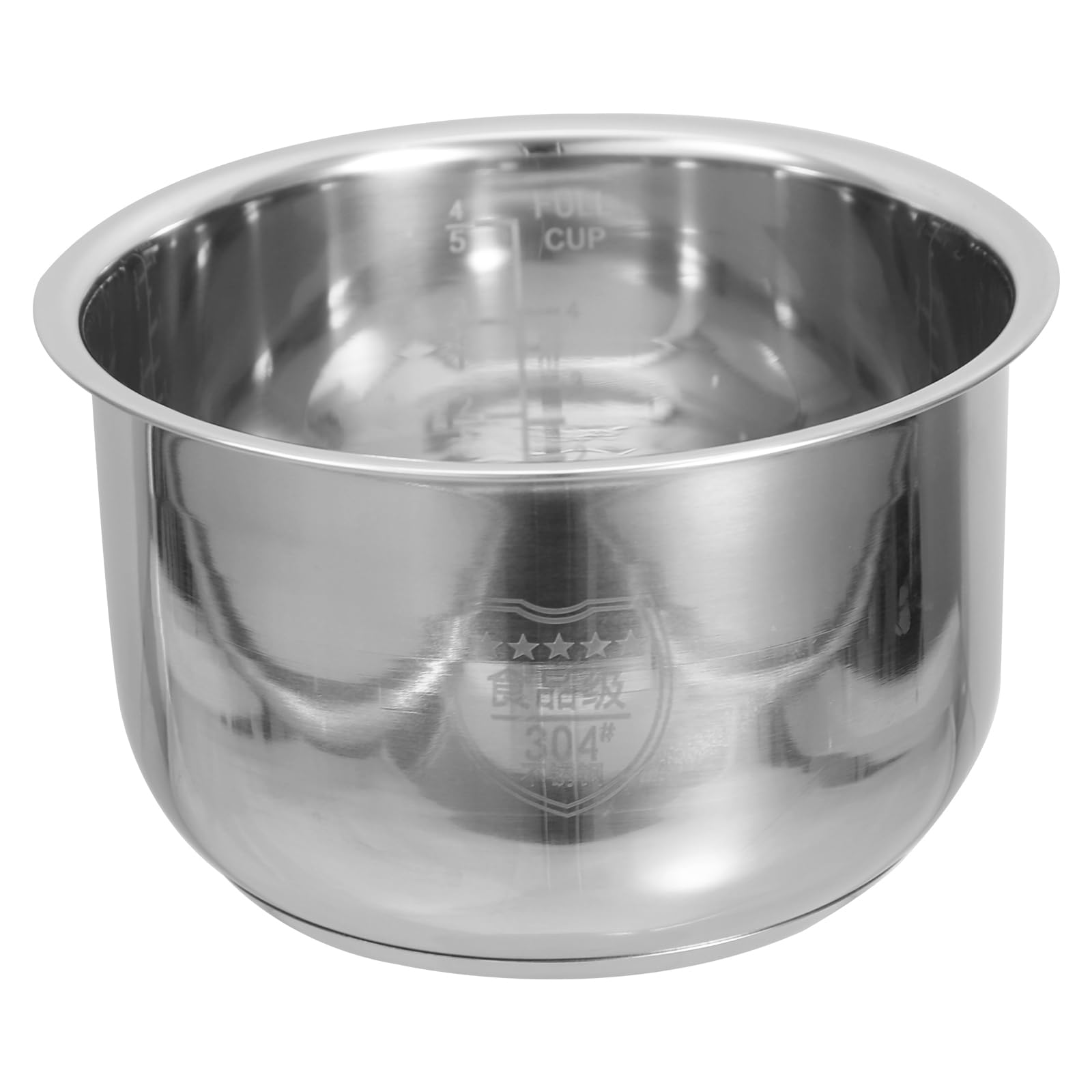 TIDTALEO Rice Cooker Liner Stainless Rice Cooker Stainless Cookware Instant Rice Cooker Inner Tank Non- Stick Rice Cooker Pot Cooker Liner Container Cooker Inner Pot Cooking Pot Inner Pan 2L