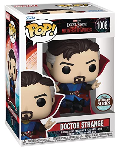 POP Marvel: Doctor Strange Multiverse of Madness - Doctor Strange (Levitating) Specialty Series Funko Vinyl Figure (Bundled with Compatible Box Protector Case), Multicolor, 3.75 inches