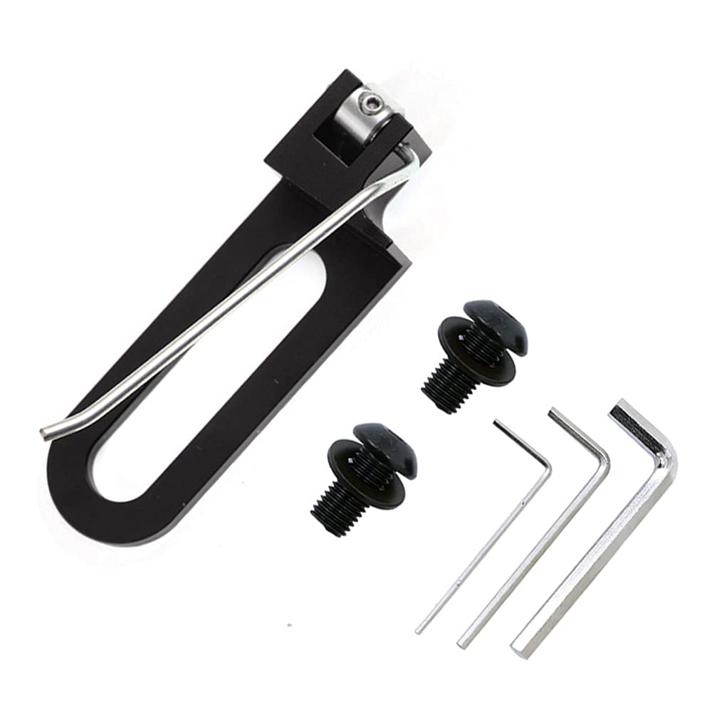 ZZYB Archery Magnetic Arrow Rest and Cushion Plunger Set Pressure Button Metal Arrow Rest Right Hand for Recurve Bow (Black)