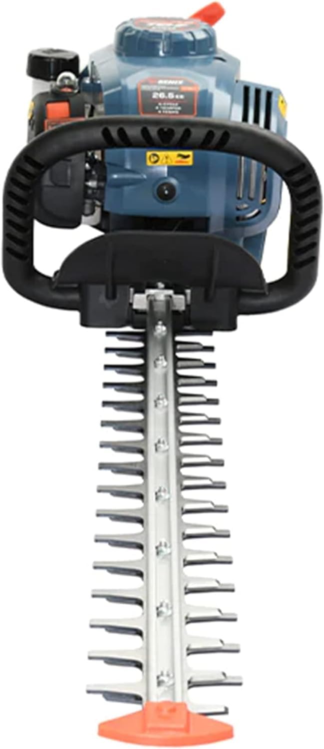 SENIX 4QL 26.5 cc 4 Cycle 22-Inch Gas Hedge Trimmer, Garden Tool to Trim Shrubs, Bushes, and More, Double Sided Dual Action Blades, 1-1/8" Cutting Capacity, Includes Blade Cover (HT4QL-L)