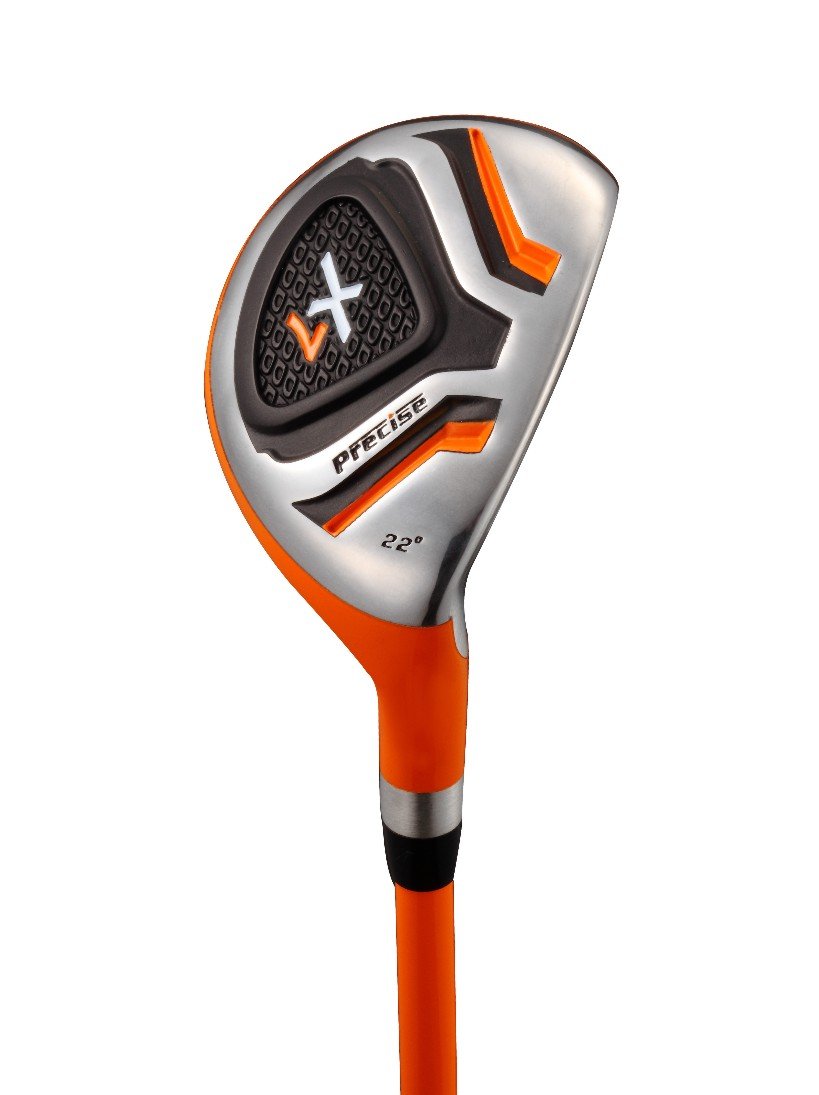Precise Distinctive Left Handed Junior Golf Club Set for Age 3 to 5 (Height 3' to 3'8""), Set Includes: Driver (15""), Hybrid Wood (22, 7 Iron, Putter, Bonus Stand Bag & 2 Headcovers