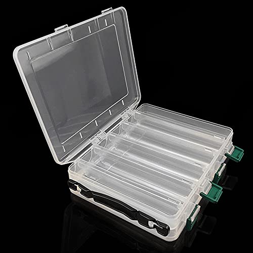 UXZDX CUJUX Double-Sided Plastic Bait Box Bait Box Fishing Tackle Storage Box Fishing Tackle Tool Box