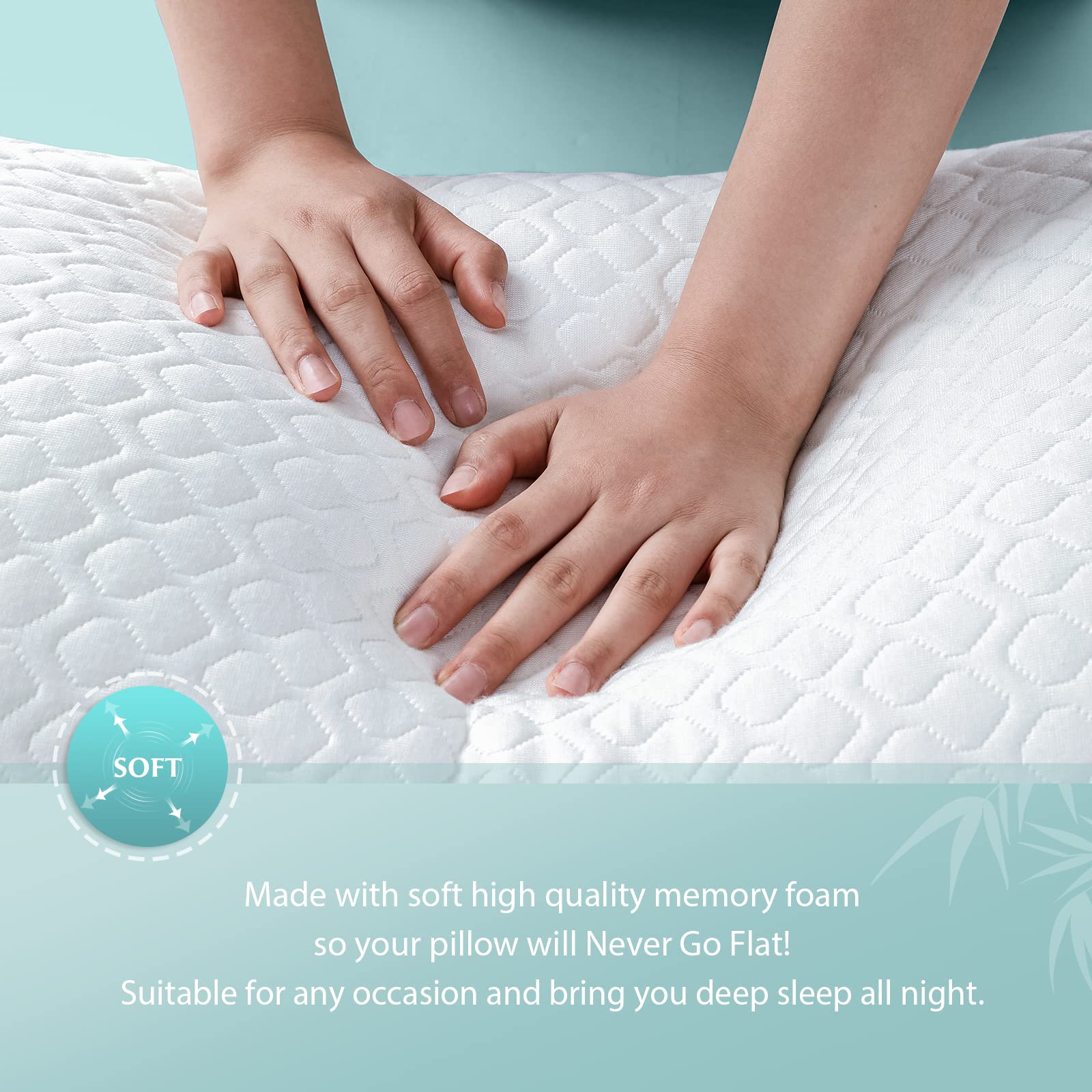 Rainmr Shredded Memory Foam Full Body Pillow β Side Sleeper β Huggable Long Pillow for Body Relief β with Ultra Soft Cooling Cover, 20 x 54 inches