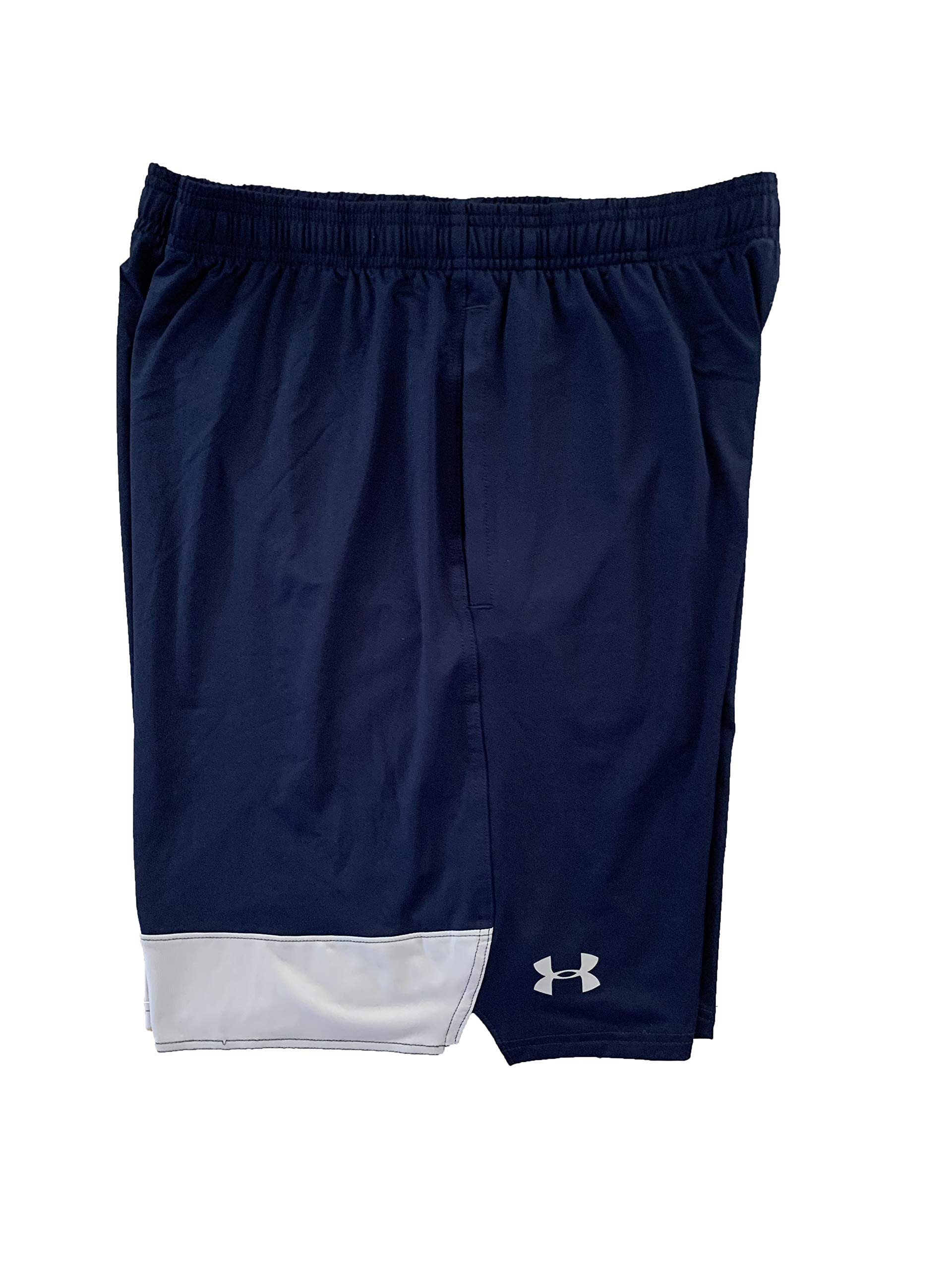 Under Armour Men's Raid 10-Inch Shorts (X-Large, Navy/Gray)