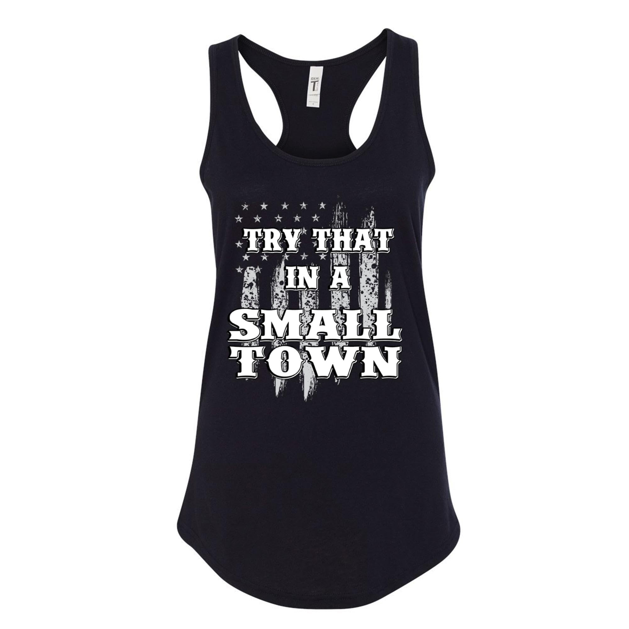 wild custom apparel try in small that town funny, Vintage Heather Blue, 2XL