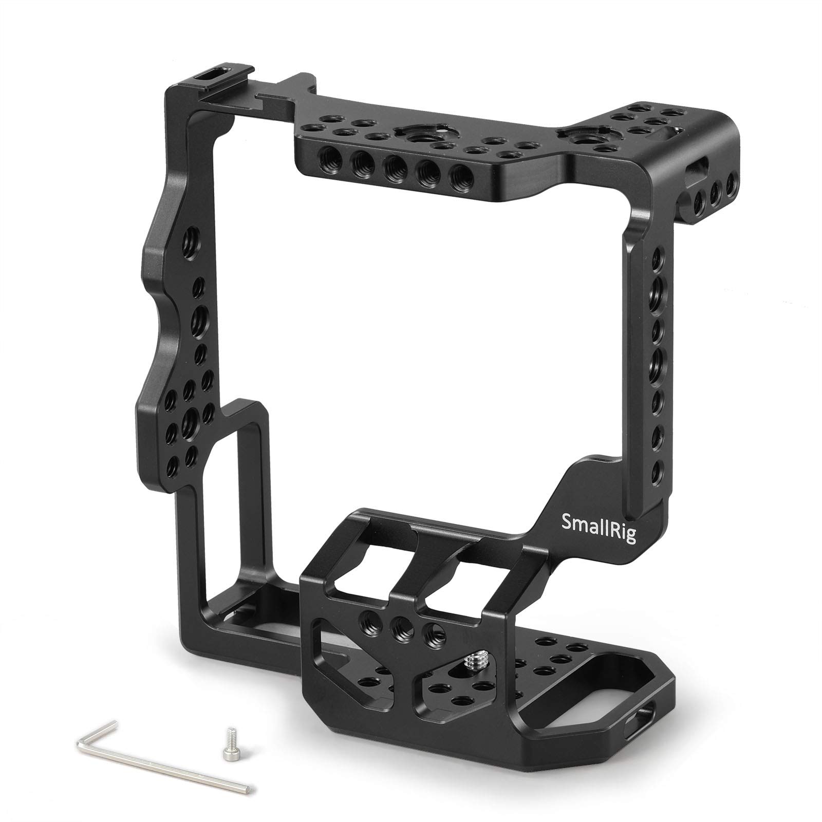 SMALLRIG Camera Cage for Sony A7R III/A7 III with VG-C3EM Vertical Battery Grip w/Cold Shoe, NATO Rail and 3/8'' Locating Holes for ARRI Standard - 2176
