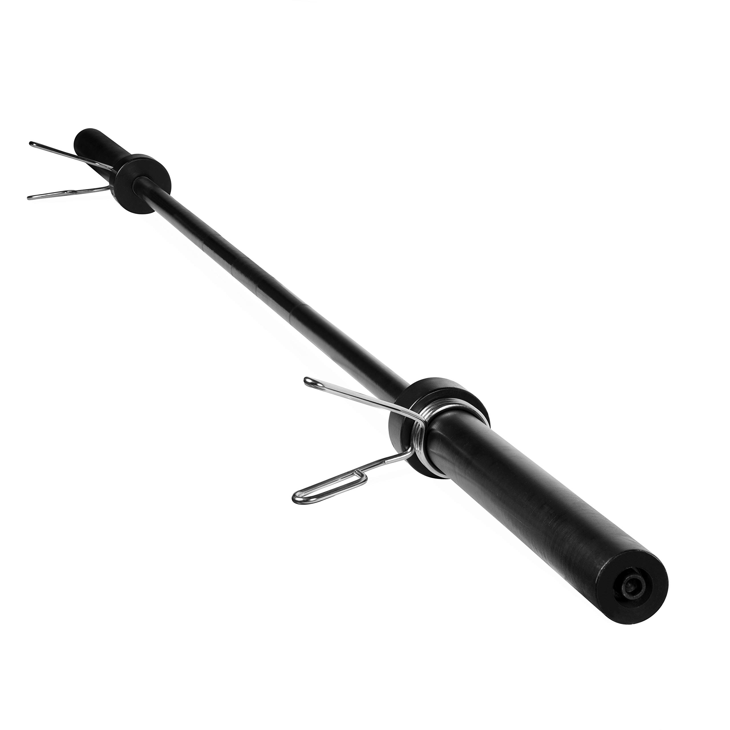 WF Athletic Supply 300 LB Cast Iron Olympic Weight Set with 7’ Olympic Bar for Muscle Toning, Strength Building, Weight Loss - Multiple Choices Available (a. Charcoal)