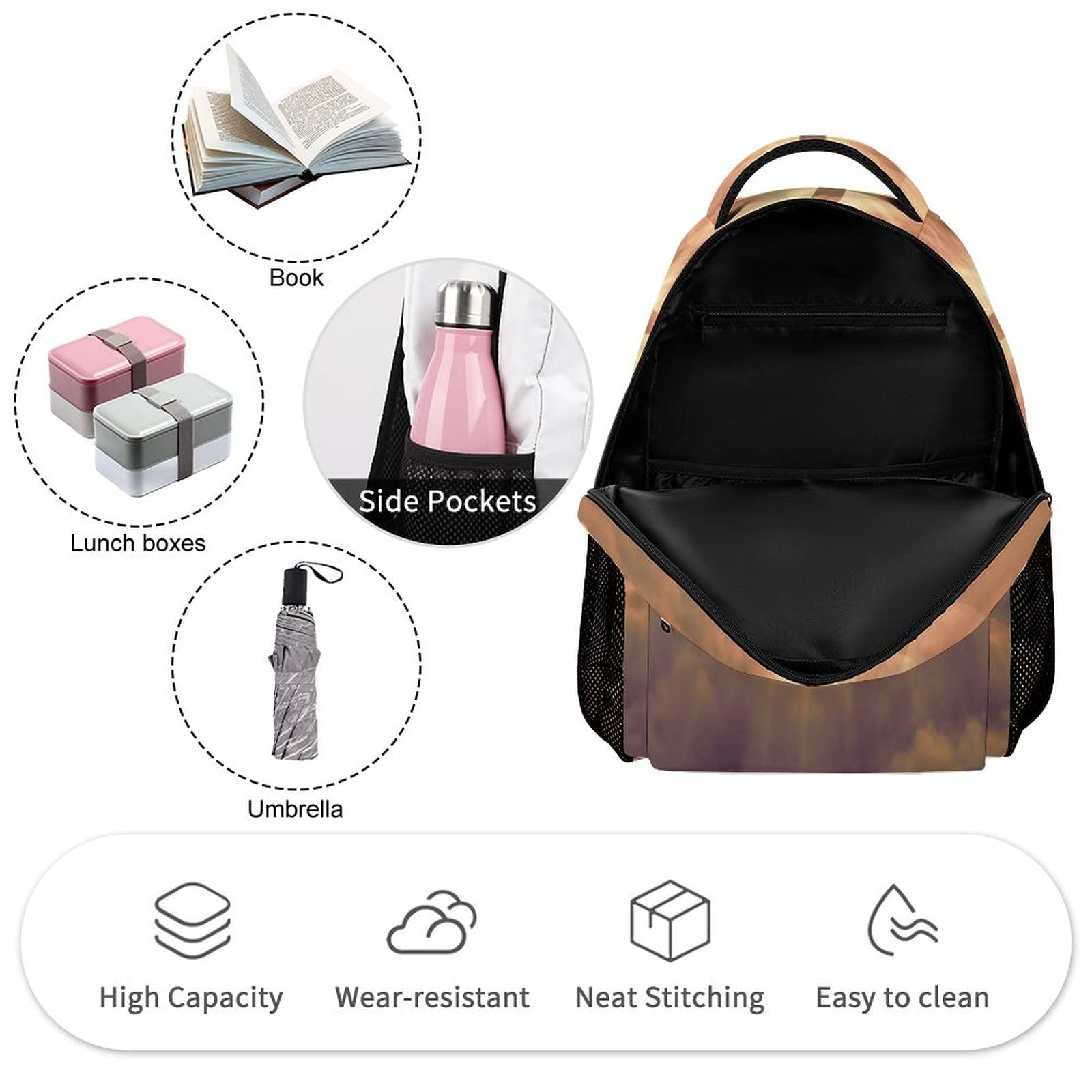 SDERDZSE Backpack Christian Cross Jesus Laptop Backpack Casual Daypack Cute Travel Backpack for Women Men