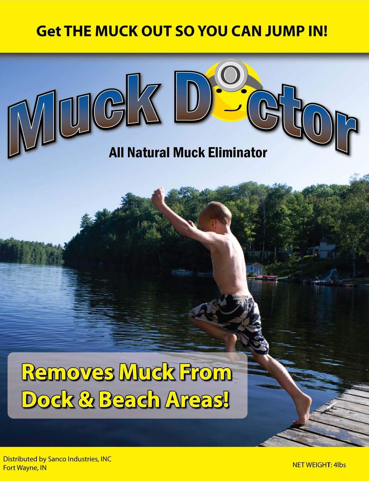 Sanco Industries Muck Doctor, 10 Biological Spikes to Reduce Muck, Perfect for Beach Fronts, Lake Docks and Swimming Areas