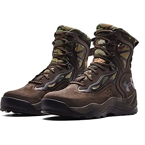 Under Armour Men's Charged Raider WP, UA Forest AS Camo (901)/Maverick Brown, 8 M US