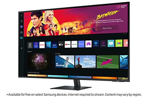 Samsung LS43BM702UNXZA-RB 43" M70B 3840x2160 60Hz UHD Smart Monitor Black - Certified Refurbished