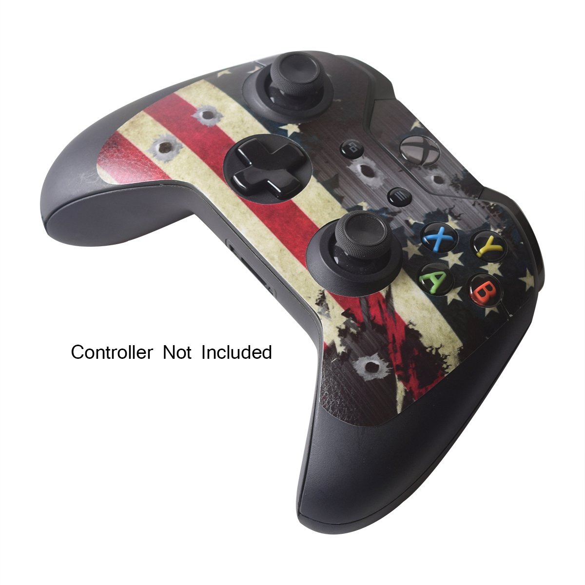 Skins Stickers for Xbox One Games Controller - Custom Orginal Xbox 1 Remote Controller Wired Wireless Protective Vinyl Decals Covers - Leather Texture Protector Accessories - Battle Torn Stripes