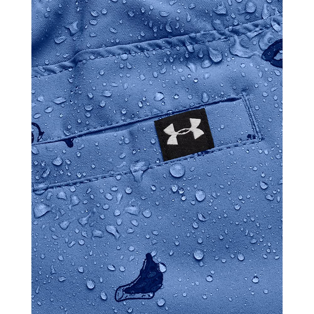 Under Armour Men's Vanish Showdown Printed Shorts, River (488)/Halo Gray, 34