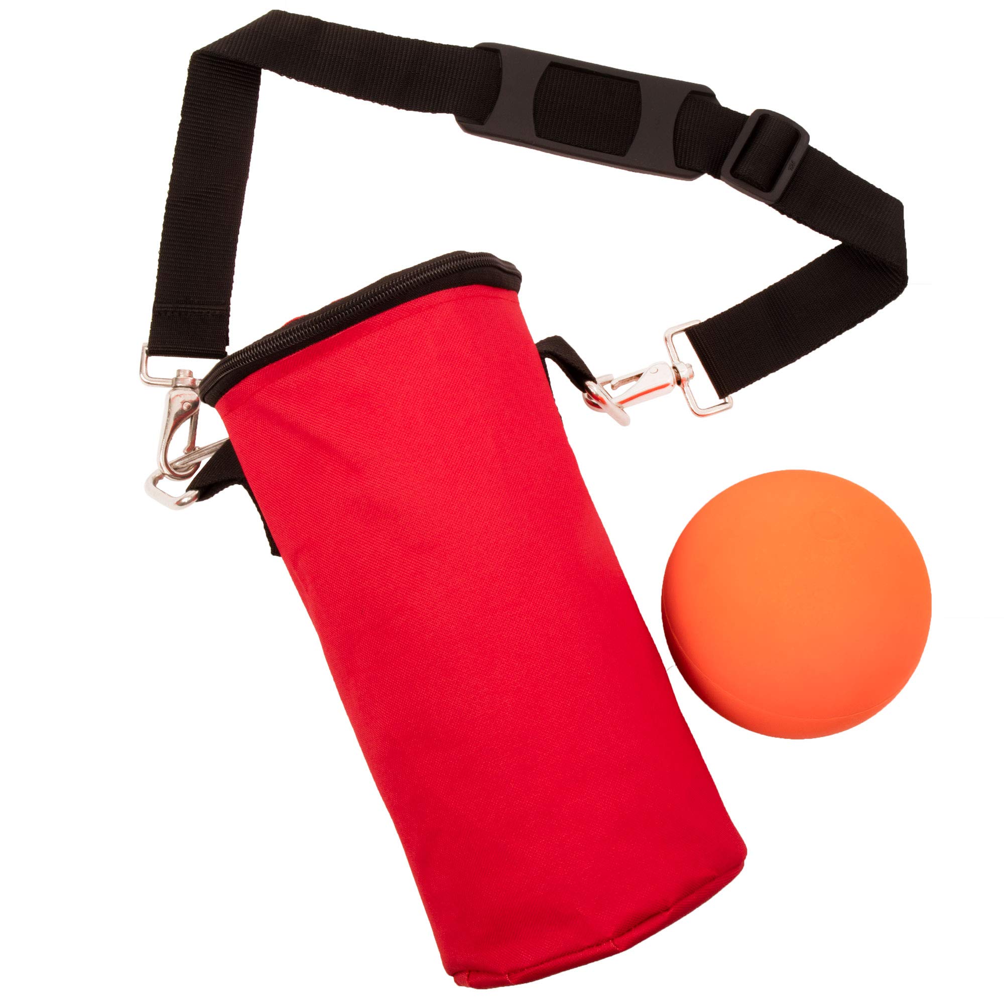 Shot Put Carrier Bag, Holds Up to 4 – Premium Quality Track & Field Equipment with Adjustable Carrying Strap & Zip Closure - For Middle School, High School, College & Professional Competition Levels