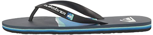 Quiksilver Men's Molokai Airbrushed 3 Point Flip Flop Sandal, Blue 1, 12
