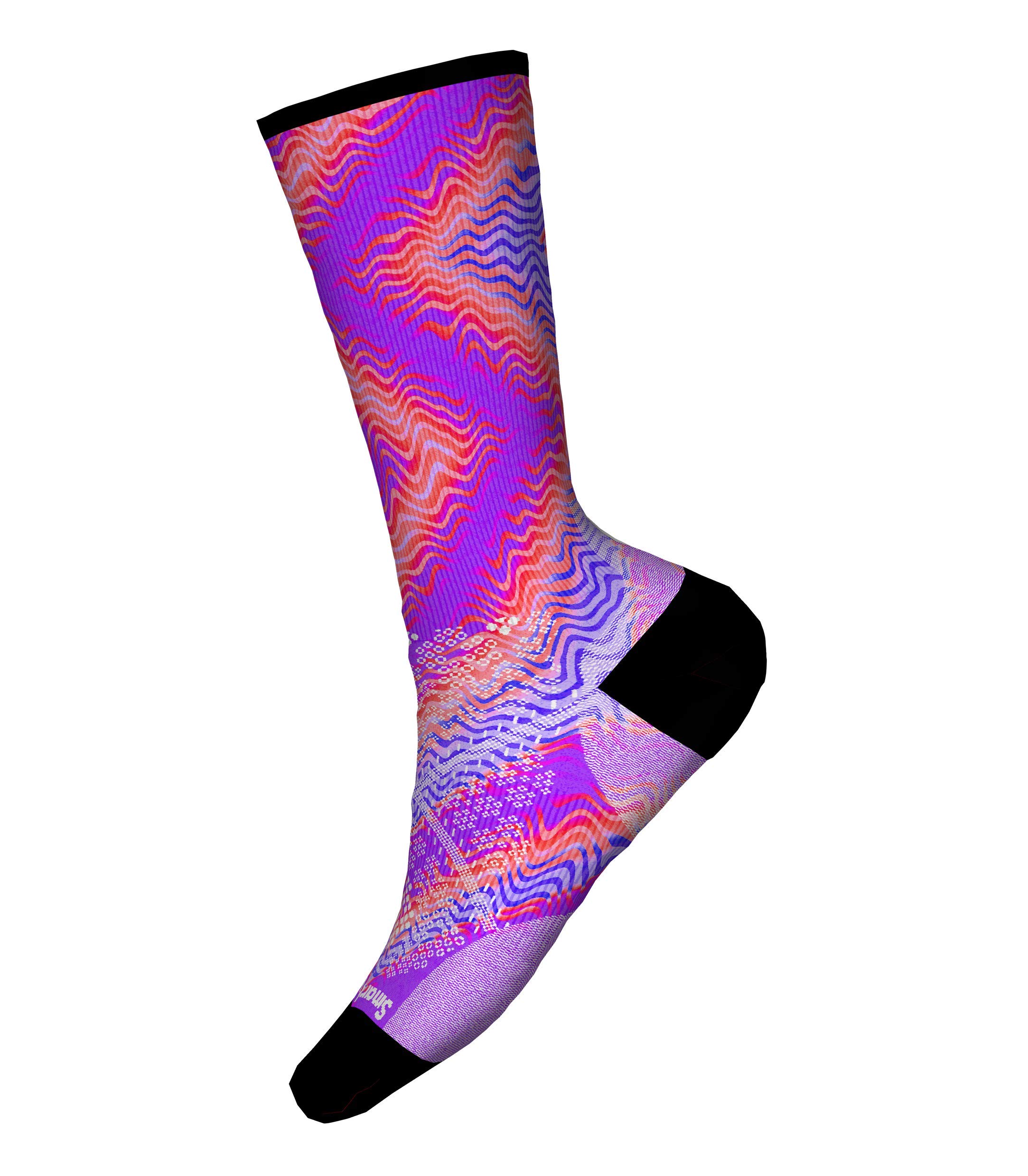 Smartwool Women's PhD Run Light Elite Dot Print Micro MEADOW MAUVE L