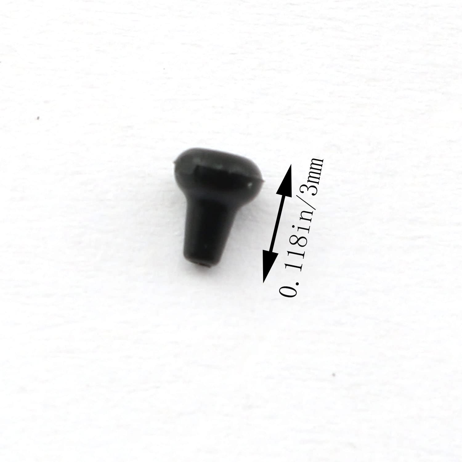 Youliang Carp Rig Ring Stop 50PCS Black Plastic Carp Fishing Hair Rig Extender Shank Hook Stops Beads Buffer Bait Holder Rig Stop for Carp Fishing Terminal Rig Tackle Set Lure Holding Hook Stops