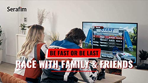 Serafim R1+ Racing Wheel for Xbox One, PS4, PC, Switch, PS3, iOS, Android - Vibration Xbox One Steering Wheel, PS4 Steering Wheel, PC Gaming Wheel - Gaming Steering Wheel with Responsive Pedal