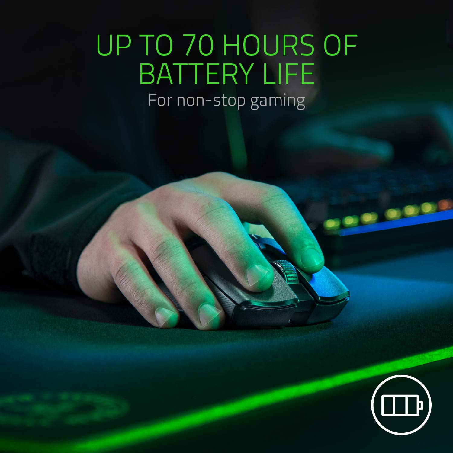 Razer Viper Ultimate Ambidextrous Wireless Gaming Mouse with Dock + Goliathus Chroma Mouse Pad Bundle
