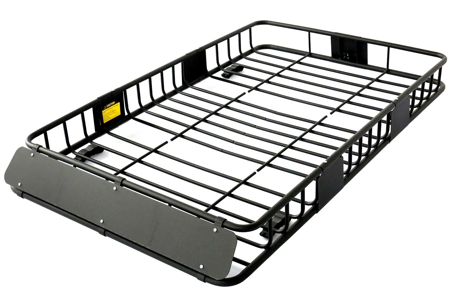 Roof Rack Cargo Basket, Universal Car Top Carrier Rack Adjustable Length 43/64 inches Anti-Rust Luggage Holder Carrier Basket 150lb with Removable Extension Kit Wind Fairing