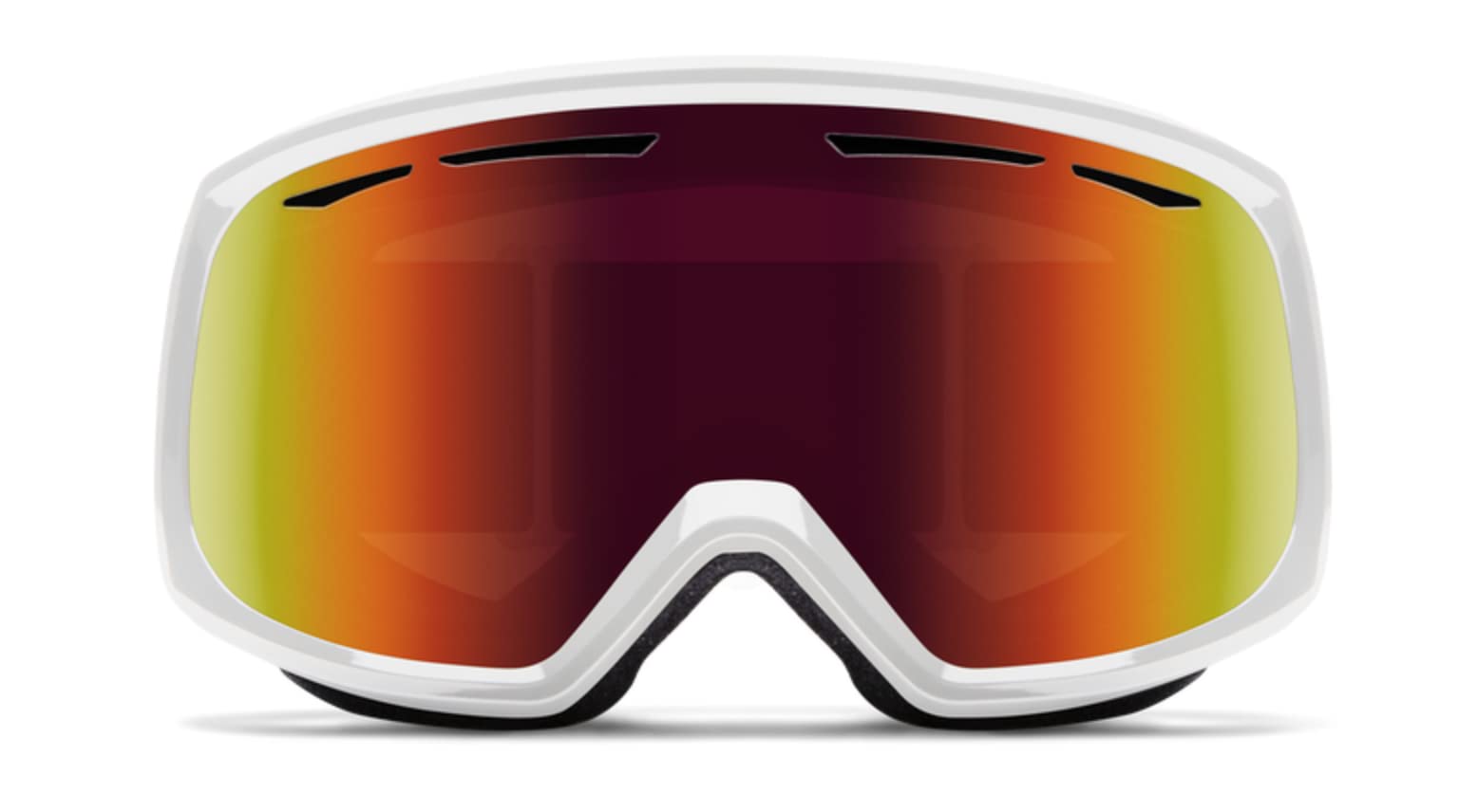 SMITH Women's Drift Snow Goggles White/Red Sol-X Mirror