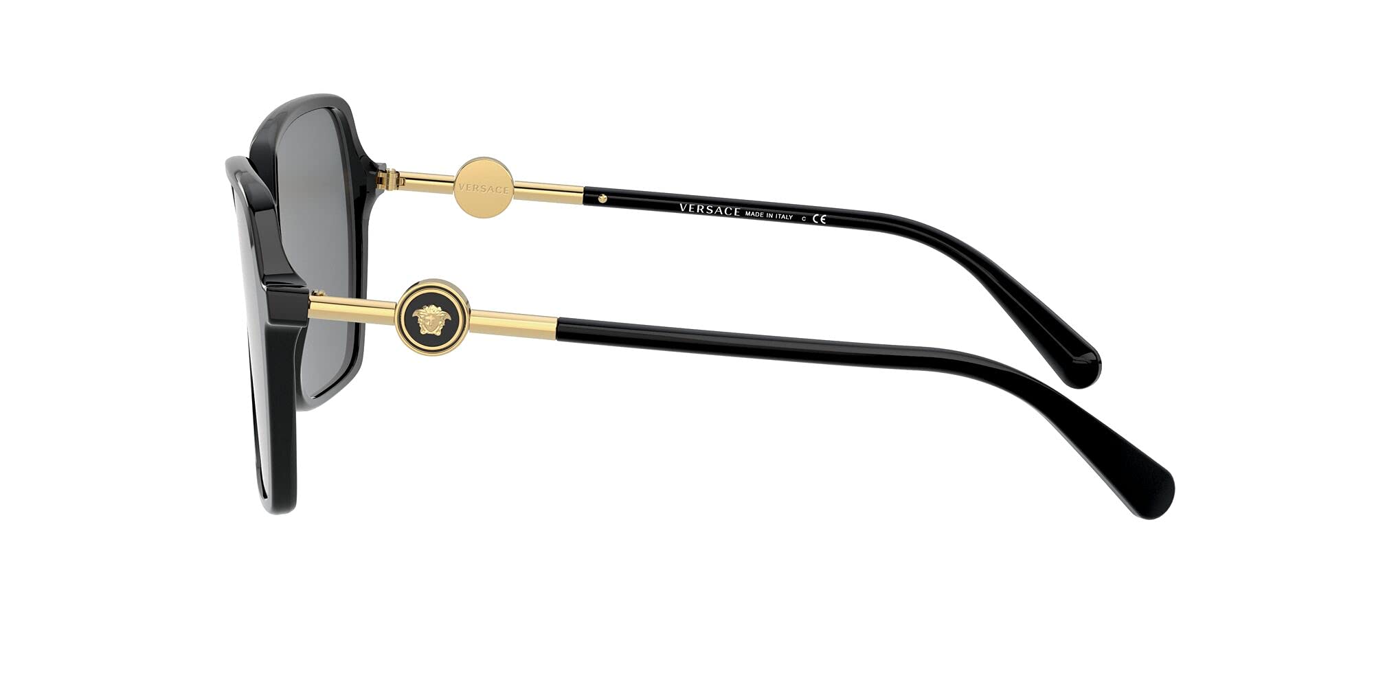 Versace VE4396F Sunglasses - (GB1/87) Black/Dark Gray - 58mm
