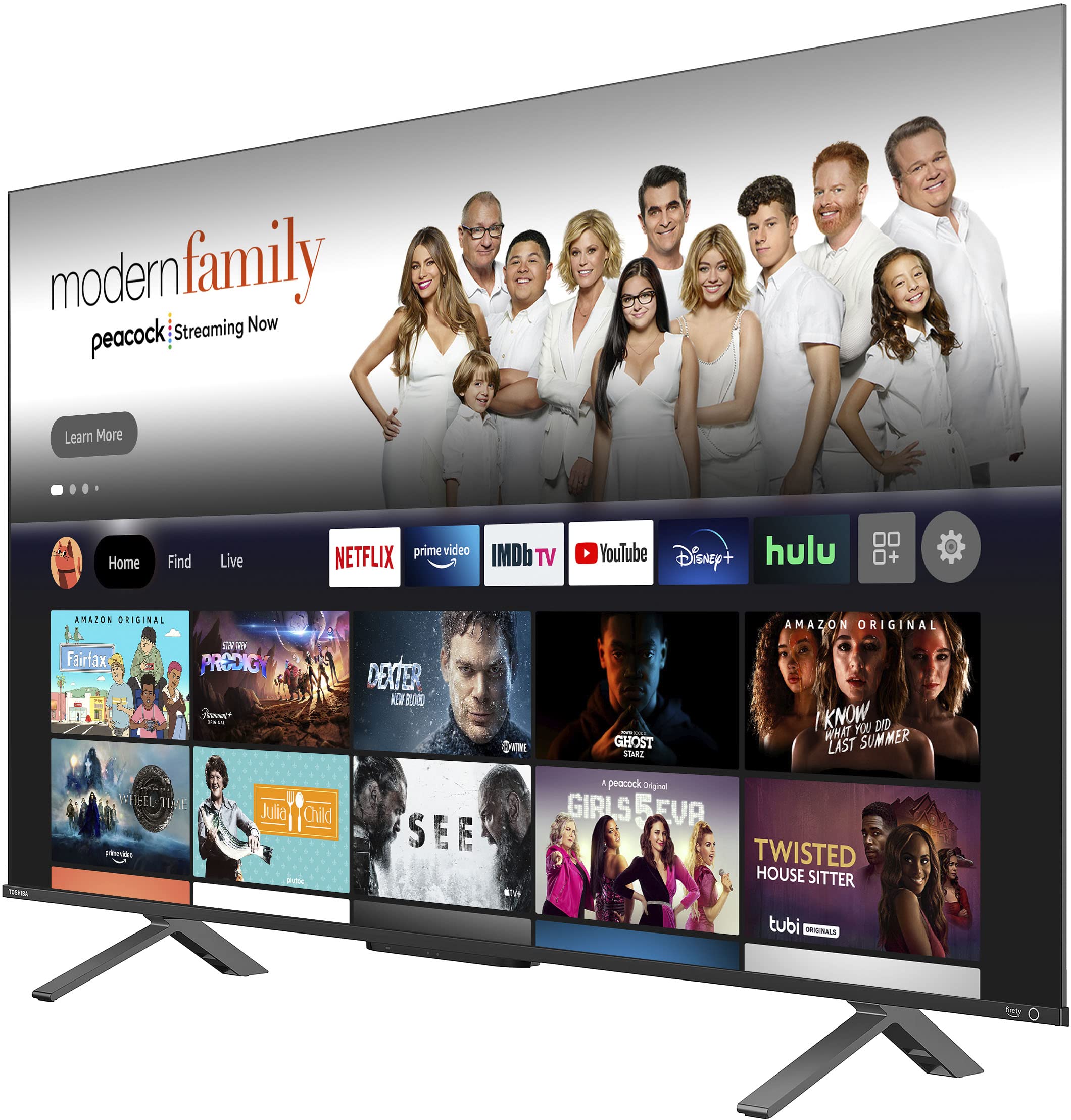 TOSHIBA All-New 55-inch Class M550 Series LED 4K UHD Smart Fire TV with Hands-Free with Alexa (55M550KU, 2021 Model)