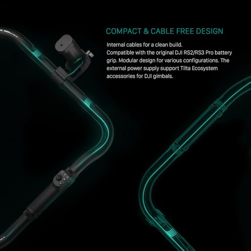 Tilta Basic Ring Grip Plus Compatible with DJI Ronin RS3 Pro/ RS4/ RS4 Pro | Improved Stability | Aluminum Alloy | Wireless Control | Continuous Power | TGA-PRG2 (Basic Ring Grip Plus -Control Kit)