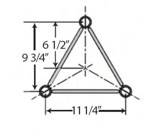 Rohn 25G 50' Tower with Hinged Base (Fold Over Base)