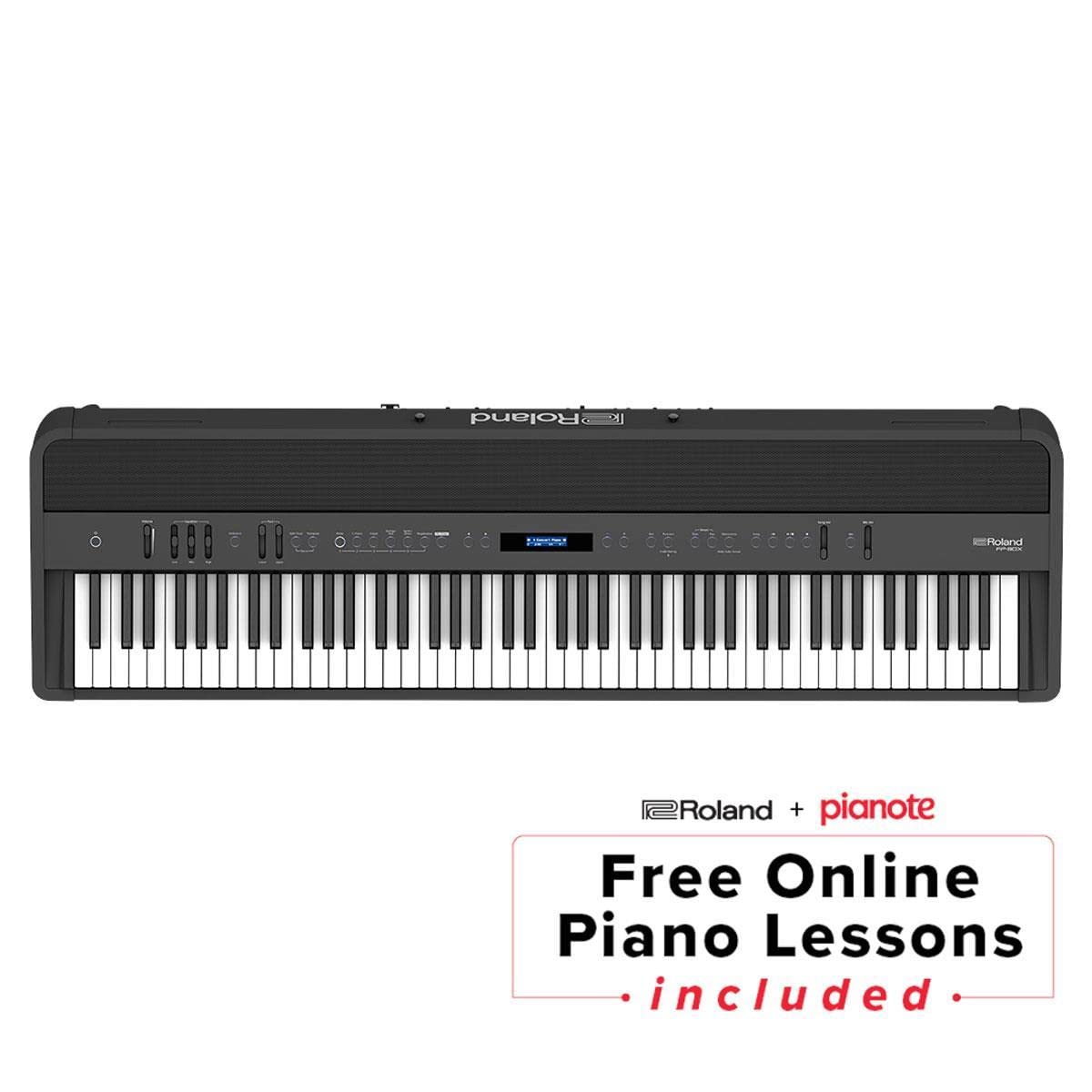 Roland, 88-Key FP-90X Portable Digital Piano with Premium Features and Built-in Powerful Amplifier and Stereo Speakers (FP-90X-BK)