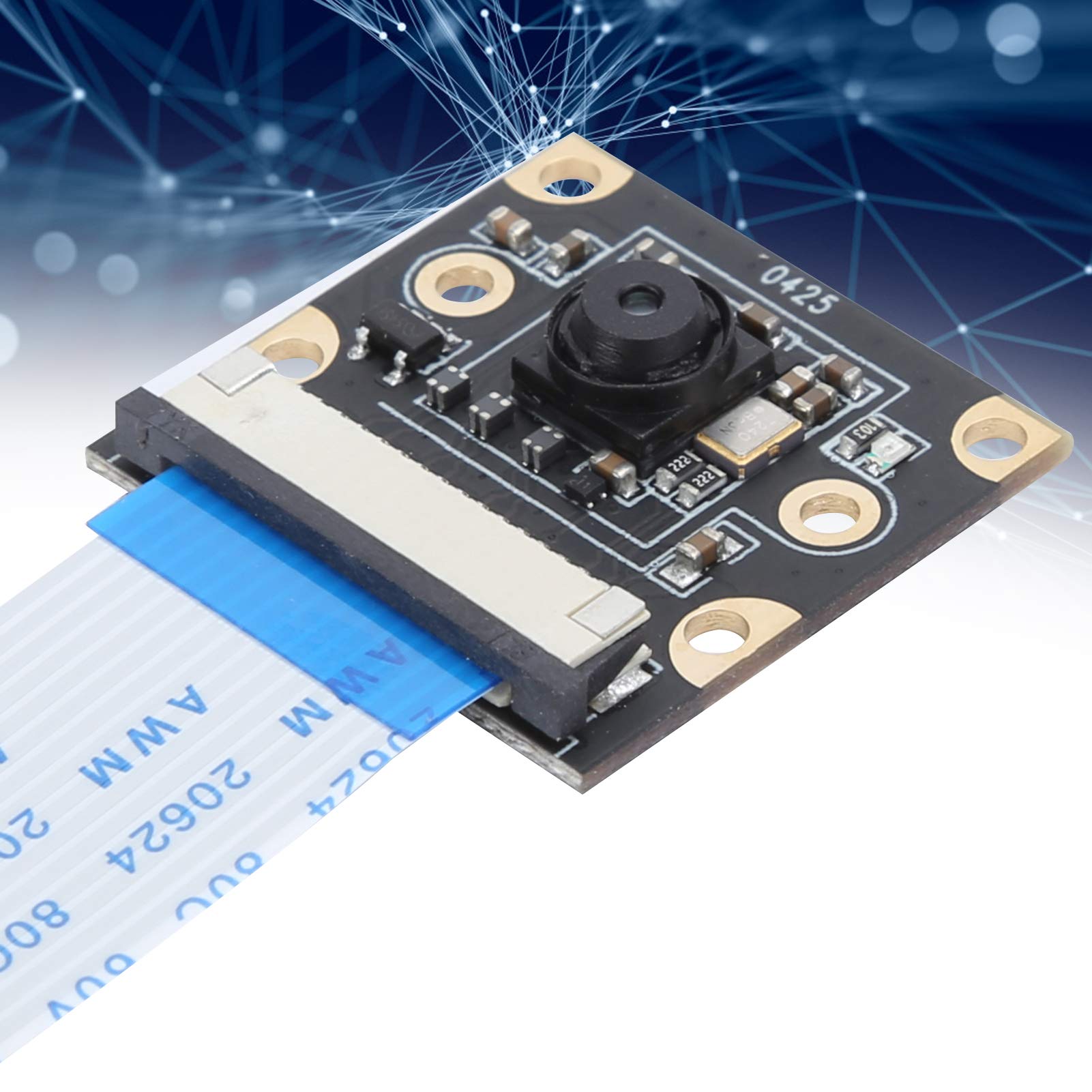 Zyyini Bindpo Camera Module, 8MP 77degree FOV Camera Surveillance Micro Cam CCTV Module with 4 Screw Holes for for AI Intelligent Recognition, Face Recognition (77 Degrees)