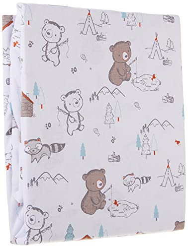 Trend Lab Jersey Fitted Crib Sheet, Rockets
