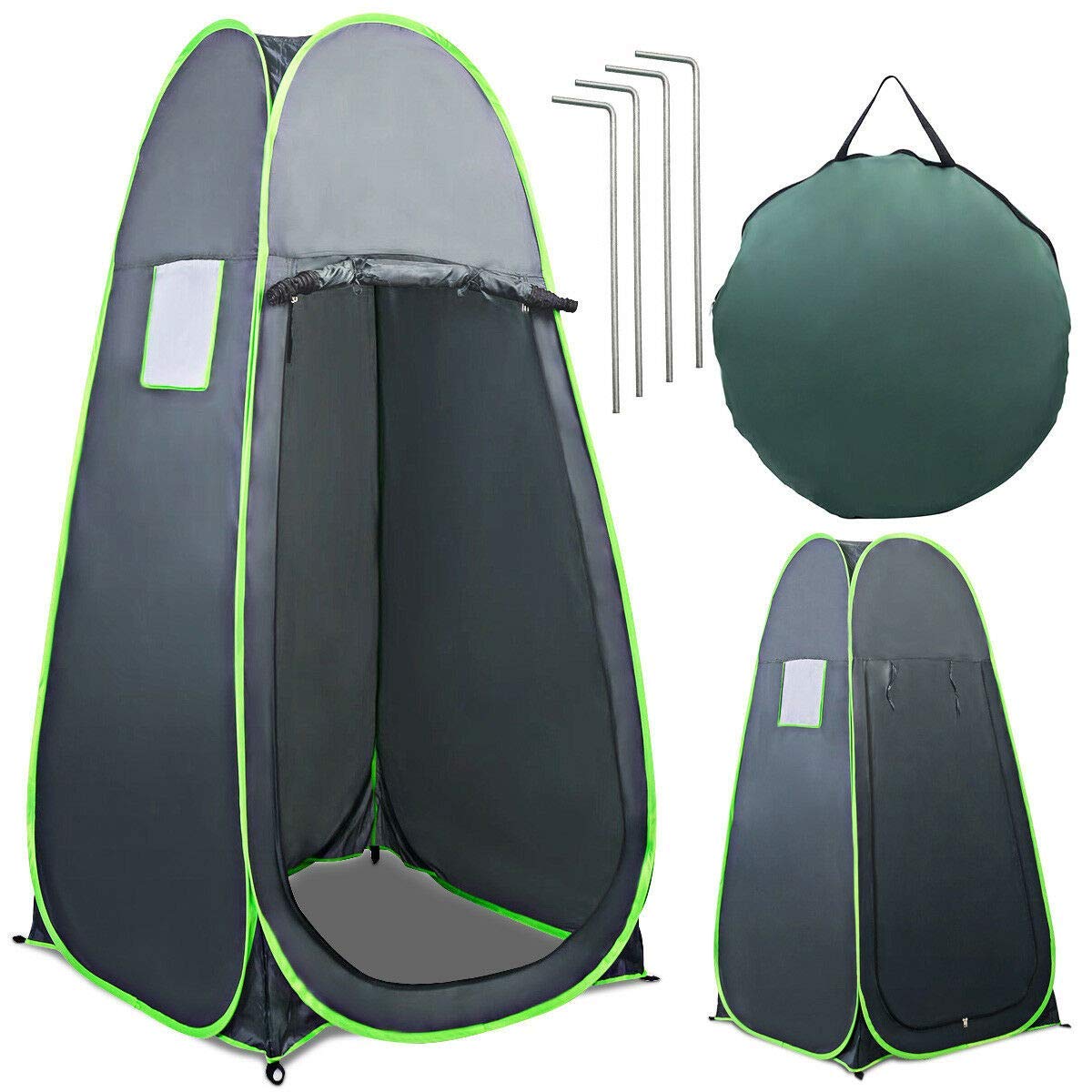 ReunionG Portable Toilet Changing Tent Room Pop up for Camping Fishing Bathing Shower