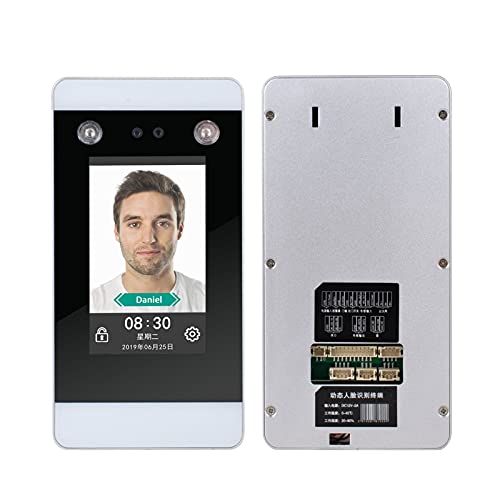 Time Machine Dynamic Face Recognition Access Control System WiFi Device 4.3 inch Touch Screen Facial Punch Card HD Camera Attendance (Color : with WiFi)