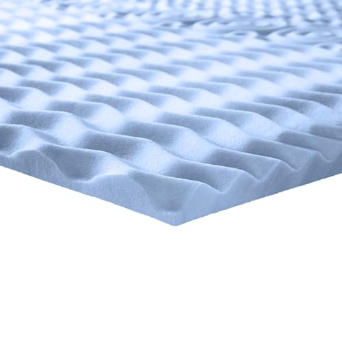 Serta Comfort Zone Cooling Memory Foam Mattress Topper, 1.5 Inch, King