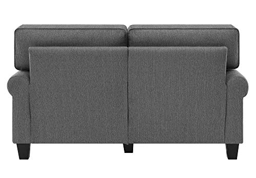 Serta Copenhagen Love Seats, 61" Loveseat, Dark Gray